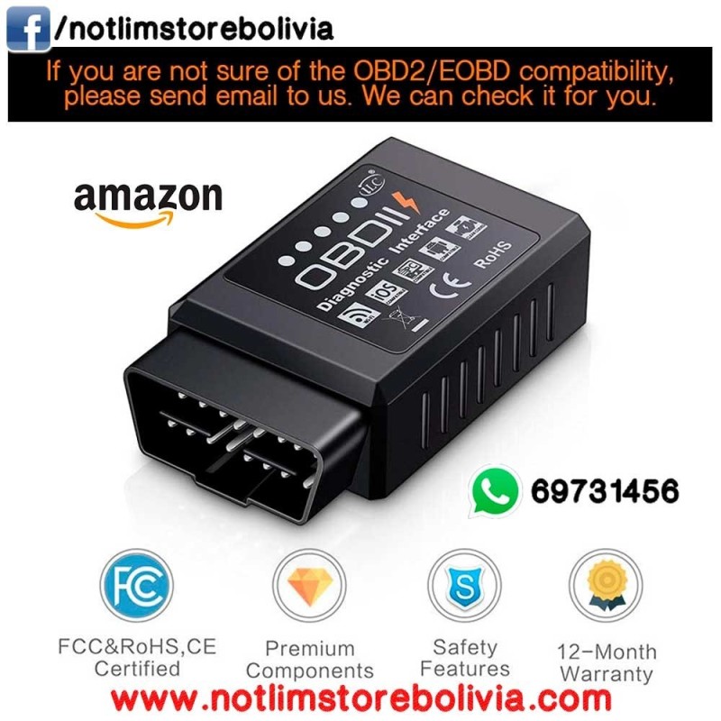 Escaner OBD2/EOBD WiFi ILC (IOS, Android & Windows) | notliM Store Bolivia