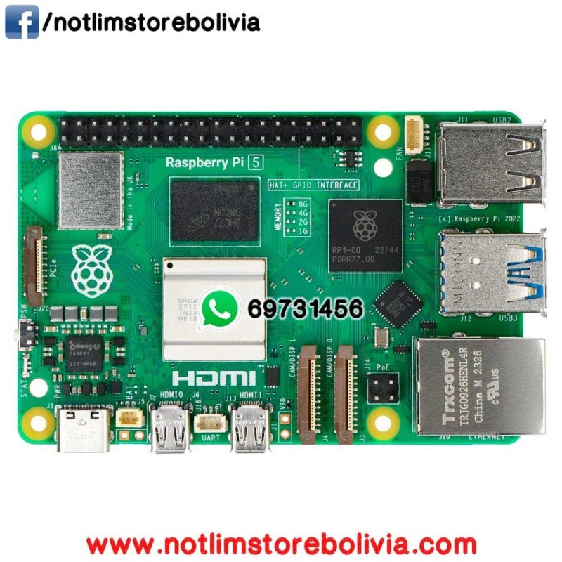 Raspberry Pi 5 (8GB RAM) | notliM Store Bolivia