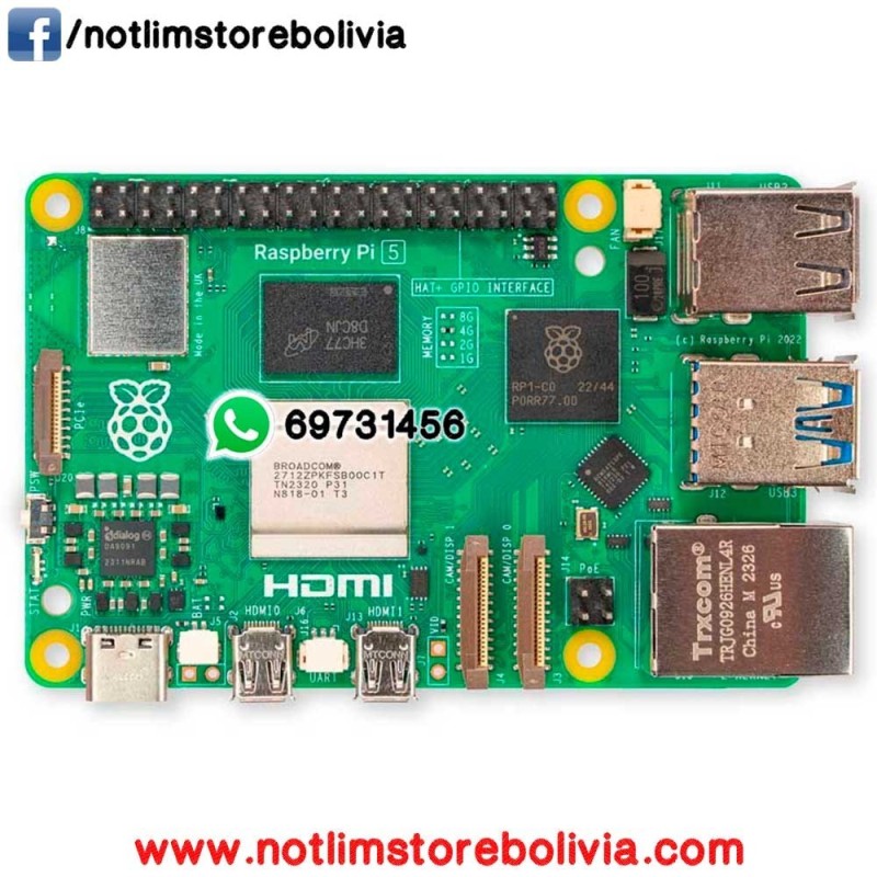 Raspberry Pi 5 (4GB RAM) | notliM Store Bolivia