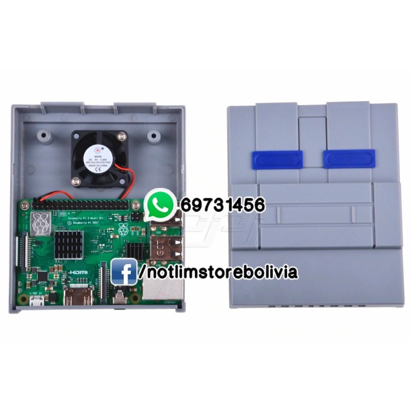 Case Raspberry Pi 3 Tipo Super Nintendo | notliM Store Bolivia