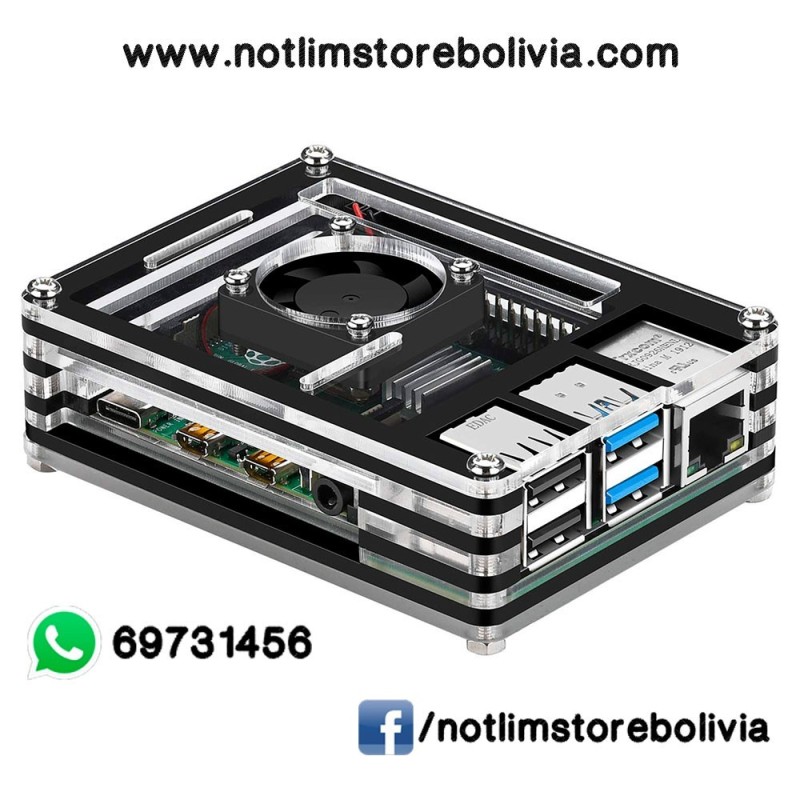Kit Raspberry Pi 4 Modelo B (8GB RAM) | notliM Store Bolivia