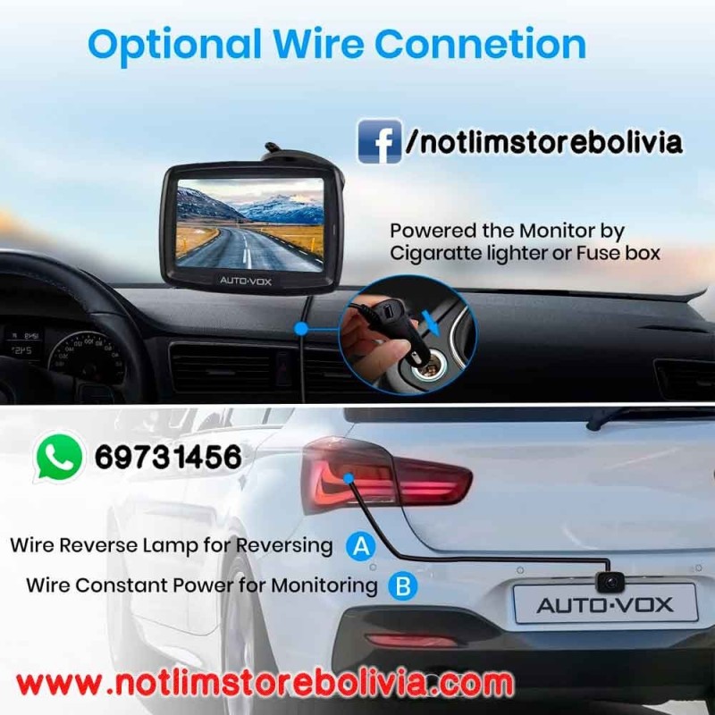 Camara trasera inalambrica para automovil AUTO-VOX CS-2 | notliM Store ...
