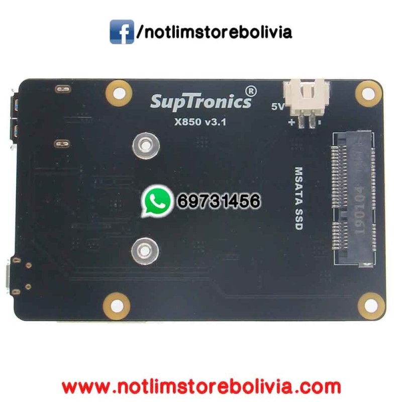 Placa de Expansion Geekworm X850 v3.1 mSATA SSD para Raspberry Pi ... Placa de Expansion Geekworm X850 v3.1 mSATA SSD para Raspberry Pi ...