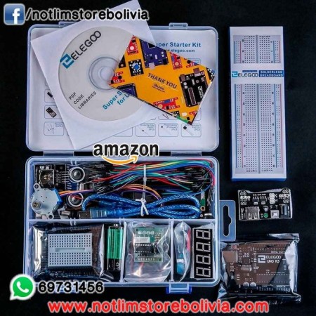 Super kit de inicio Arduino Uno R3 Elegoo | notliM Store Bolivia